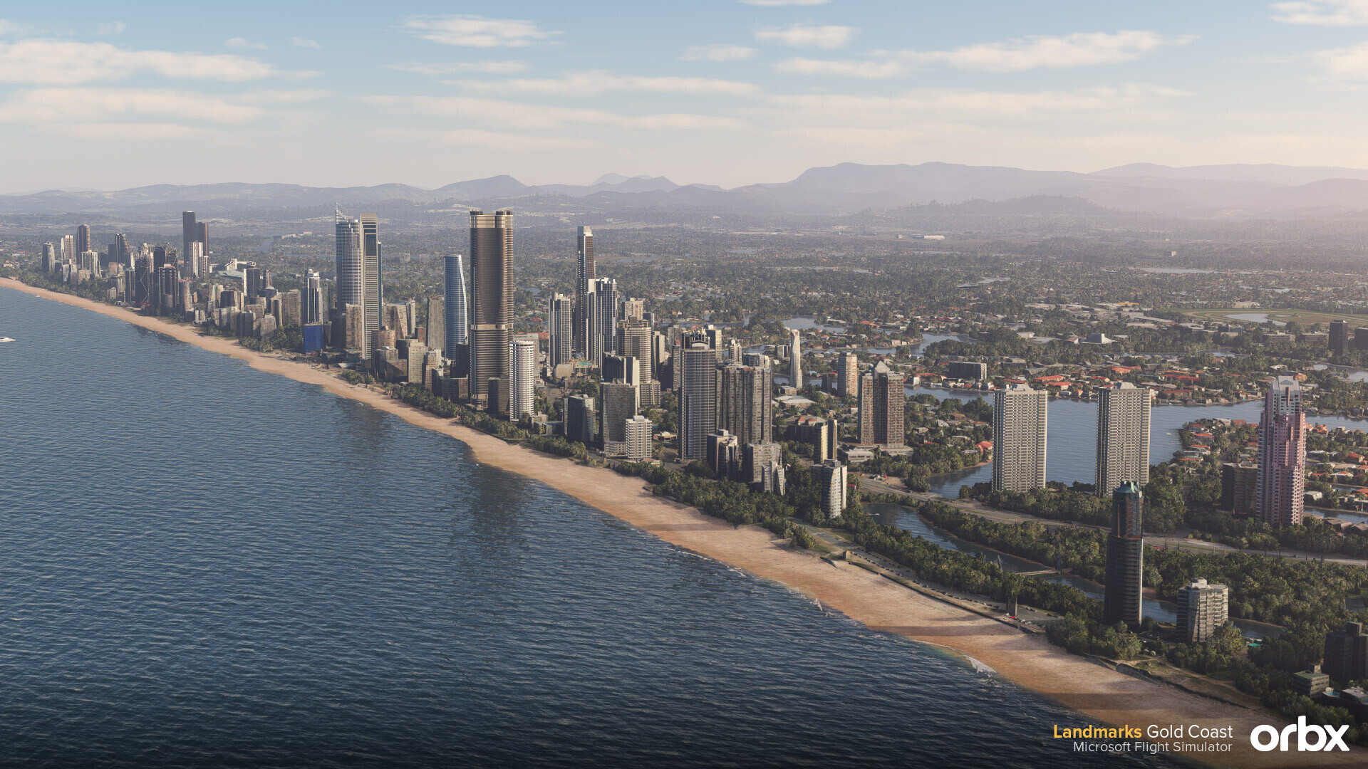 Landmarks Gold Coast + YBCG Gold Coast Airport MSFS - Orbx