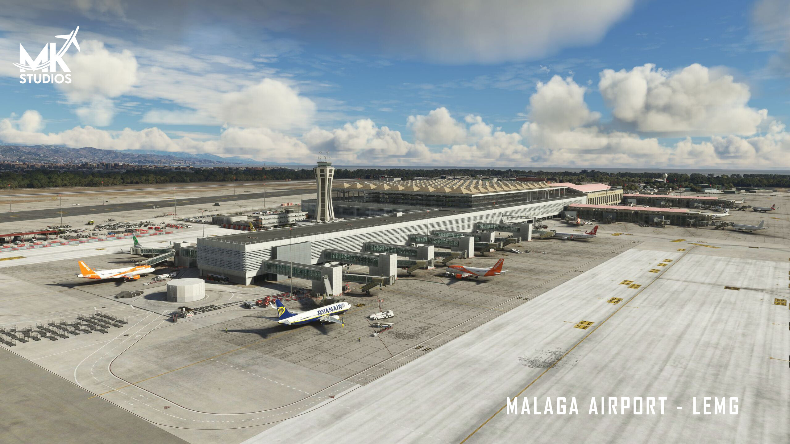 LEMG Málaga–Costa del Sol Airport - Microsoft Flight Simulator - Orbx