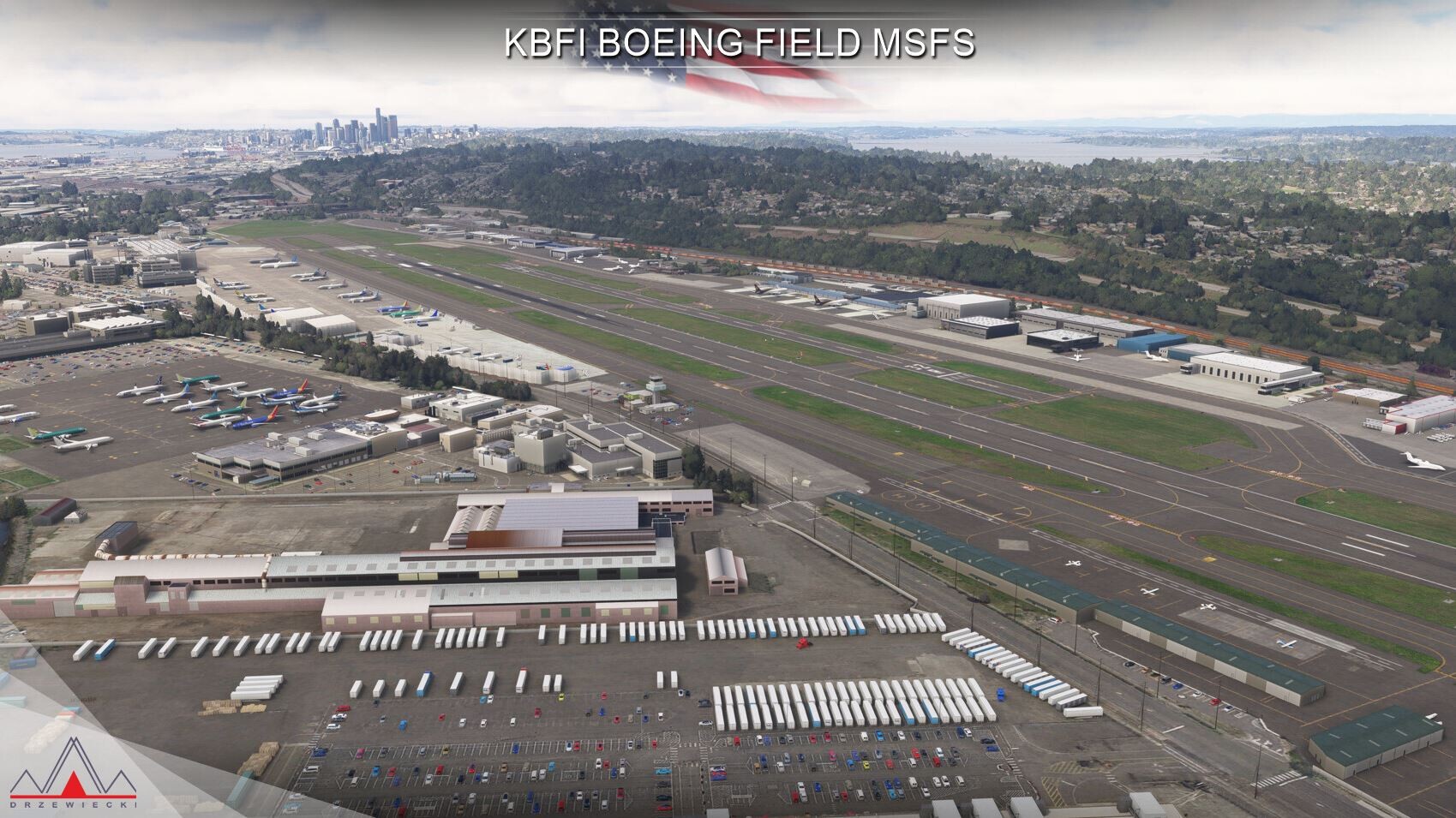 KBFI Boeing Field - Microsoft Flight Simulator - Orbx