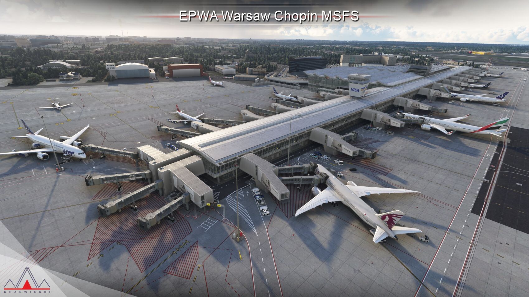 EPWA Warsaw Chopin Airport - Microsoft Flight Simulator - Orbx