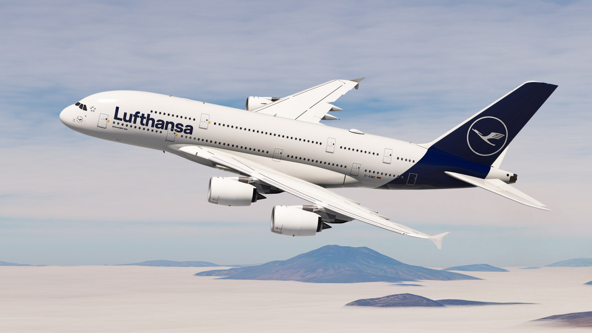 Hues By Horizon Lufthansa New Colors Livery Pack - FlyByWire A380 - Orbx