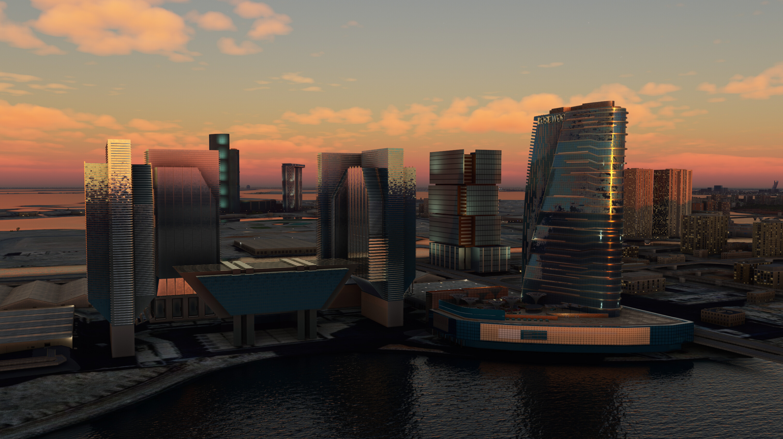 Iron Sim Abu Dhabi City Highrise - Microsoft Flight Simulator - Orbx