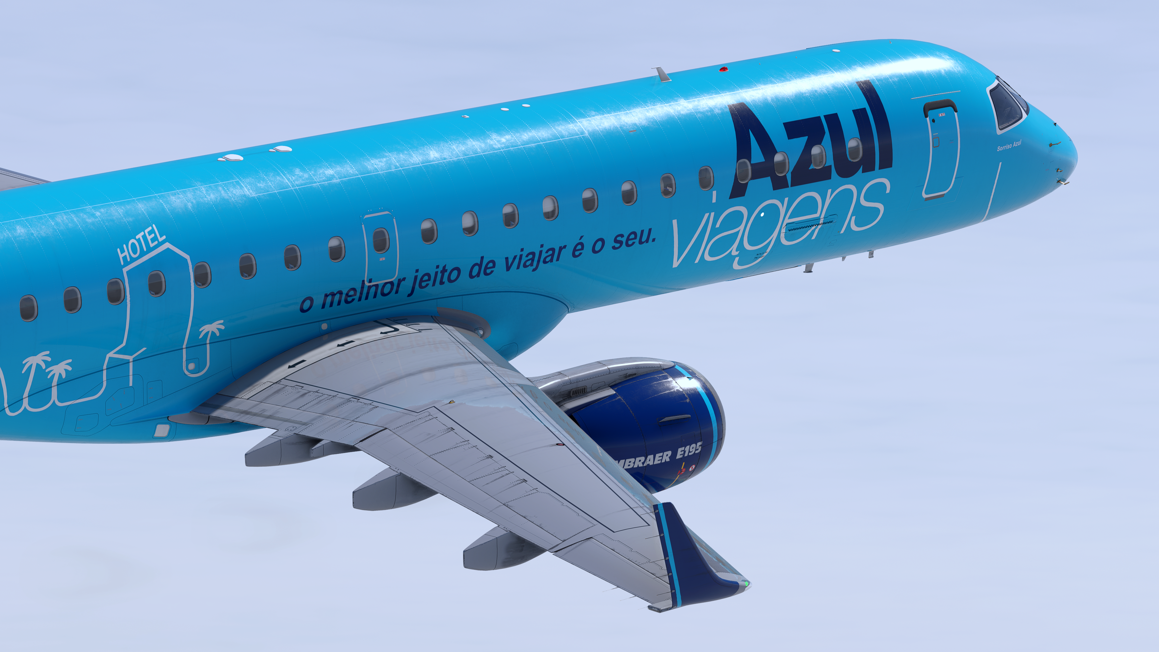Hues Azul 'Azul Viagens' PR-AYY Livery - FSS E195LR - Orbx