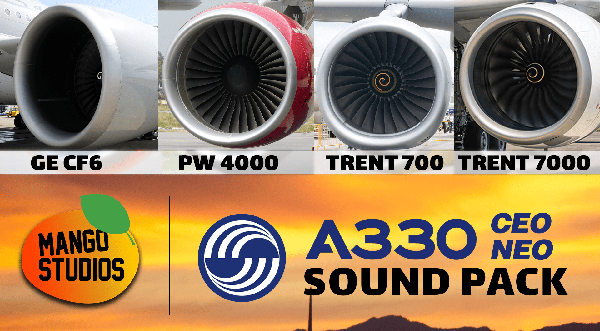 Mango Studios A330 CEO Sound Pack - X-Plane 12 - Orbx
