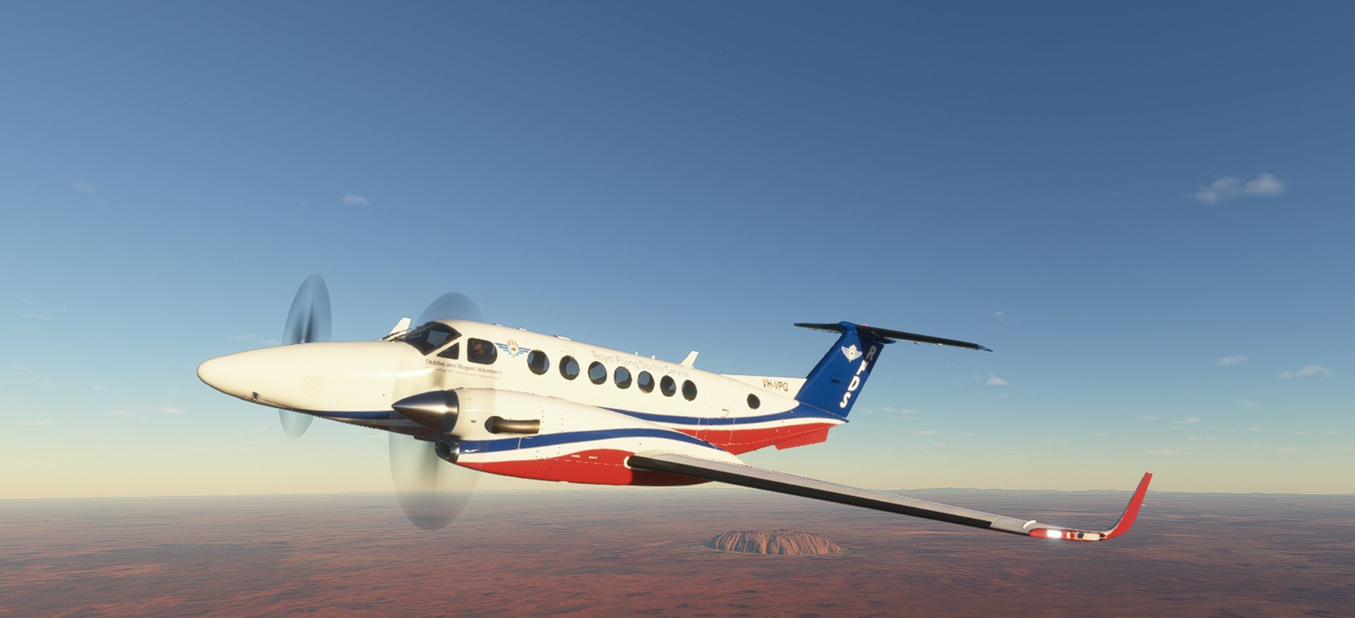 Novawing24 Beechcraft King Air 350i RFDS VH-VPQ 2021 Livery - Orbx